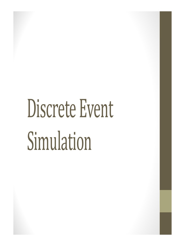 2 Discrete Event Simulation Pdf