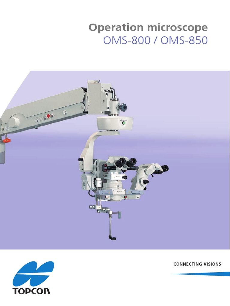 Topcon OMS 800-850 en | PDF | Stereoscopy | Lens (Optics)