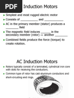 AC Induction Motor Fundamentals | PDF | Electric Motor | Engines