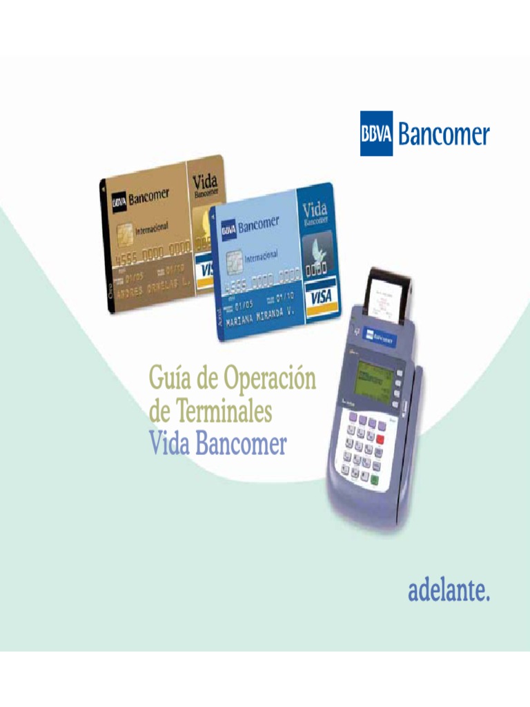 Guía de Operación Terminales BBVA | PDF | Bancos | Bancario