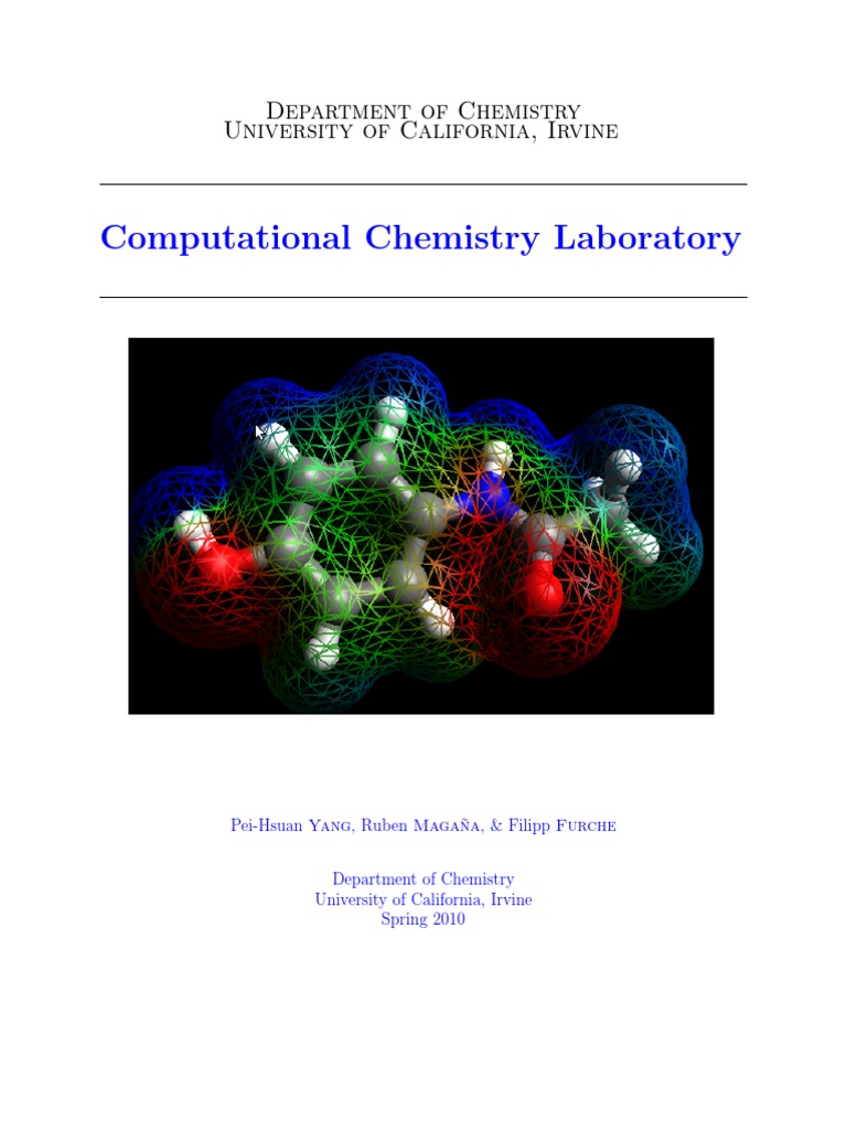Computational Chemistry Manual | Molecular Orbital | Command Line Interface