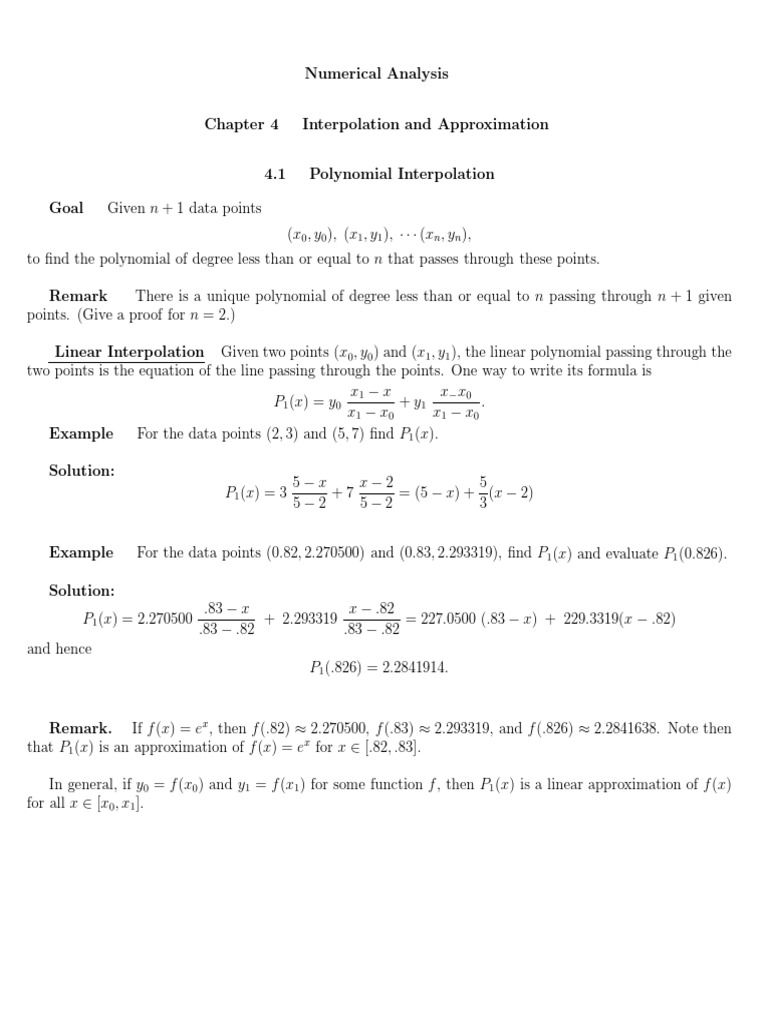 Interpolation and Approximation | PDF | Interpolation | Spline (Mathematics)