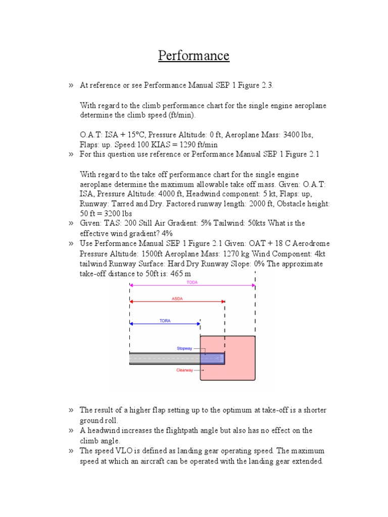 AC Performance - Questions Bank For ATPL | PDF | Takeoff | Jet Engine