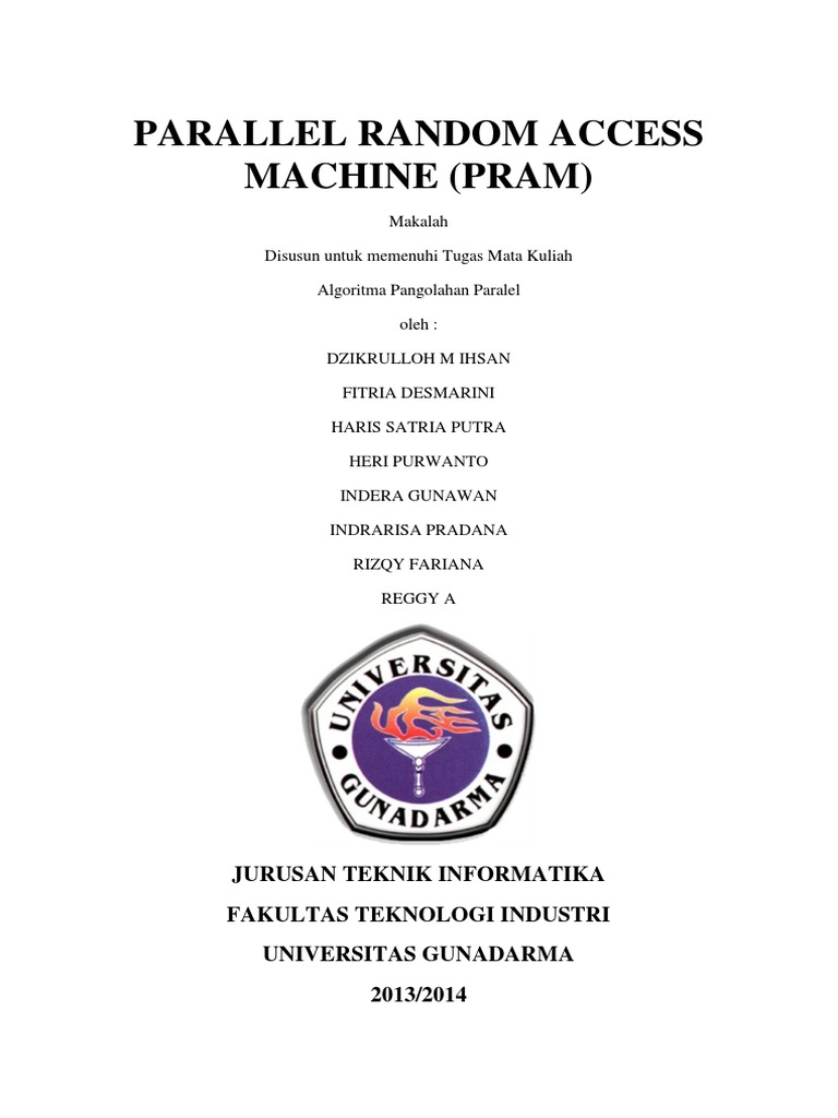 Parallel Random Access Machine Algorithm | PDF