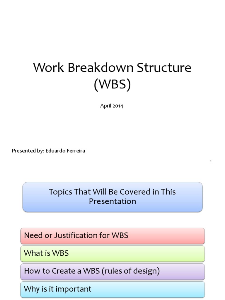 Work Breakdown Structure | PDF | Project Management | Business