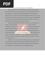 Short Story Analysis - The War of The Wall | PDF