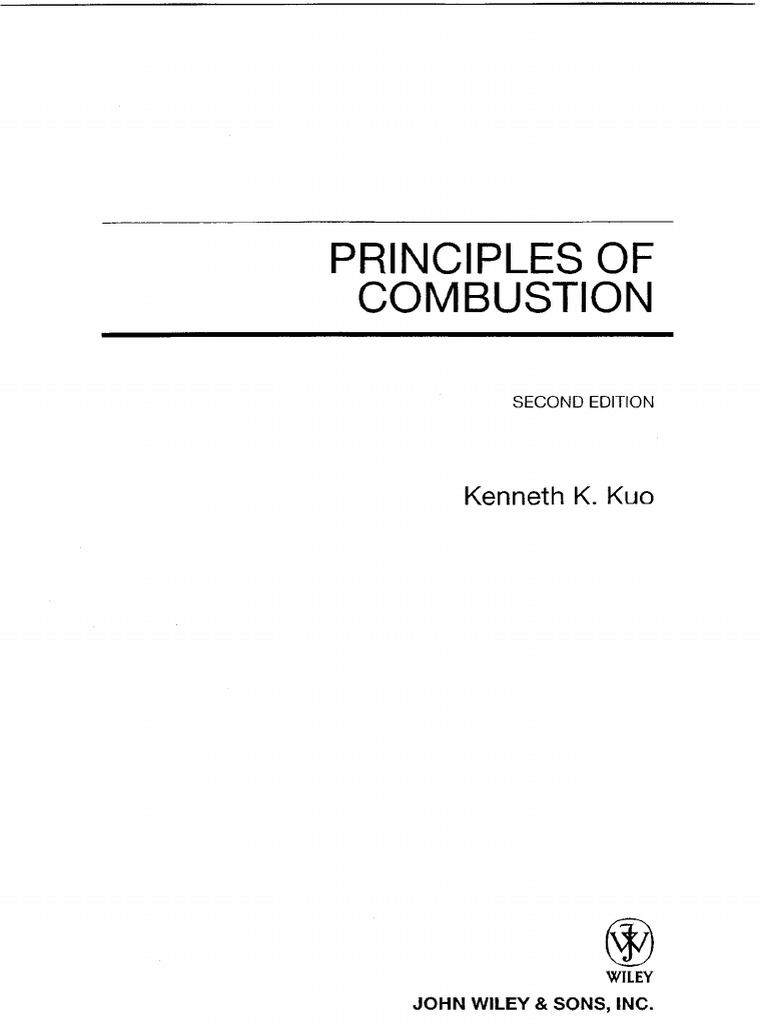 Principles of Combustion Kuo | PDF