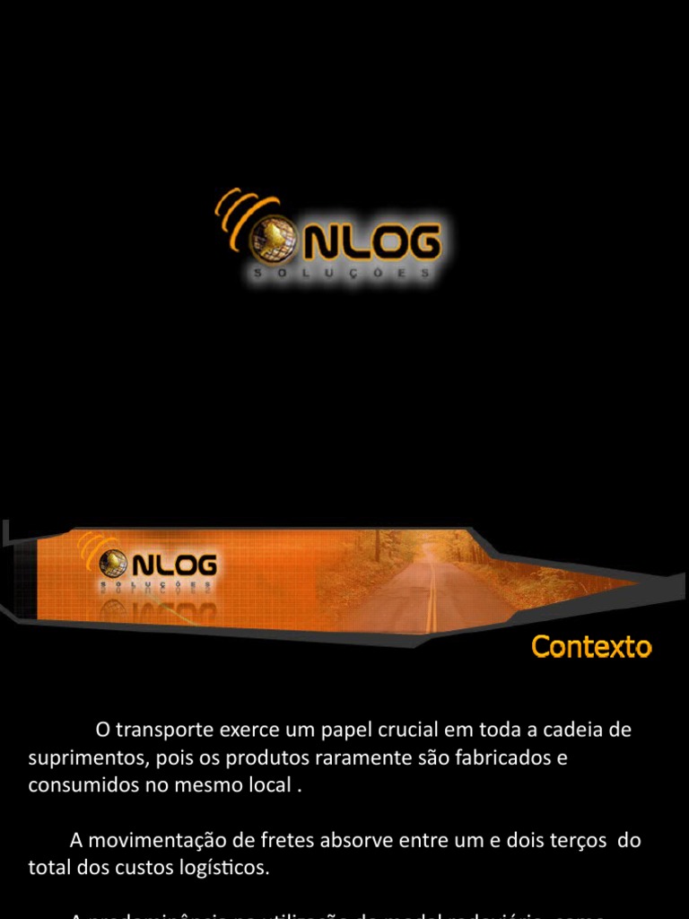 Onlog Apresentação | PDF | Logística | Tecnologia da Informação