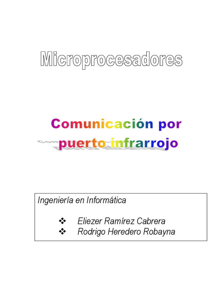 Comunicacion Por Infrarrojos | PDF | Microcontrolador | Protocolos de ...