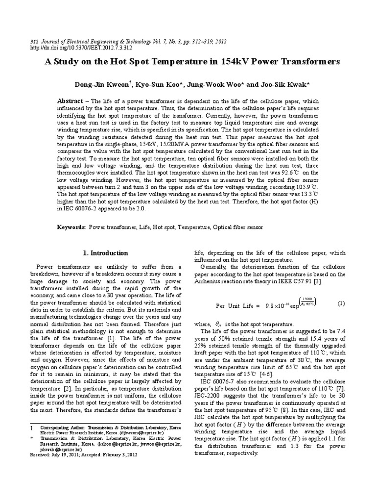 Heat Run Test For Transformer | PDF | Transformer | Electrical ...