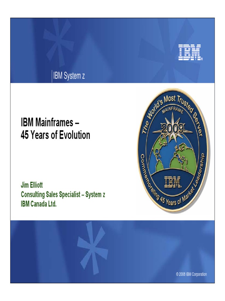 IBM Mainframe History | PDF | Mainframe Computer | Operating System
