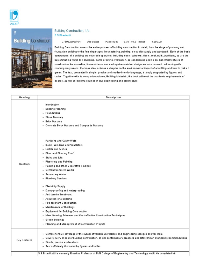 Comprehensive Guide to Building Construction | PDF | Masonry | Wall