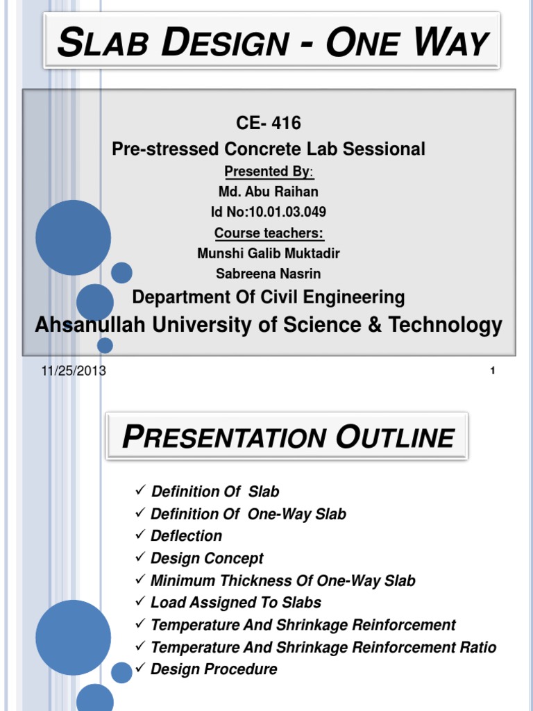 Slab Design | PDF | Beam (Structure) | Concrete