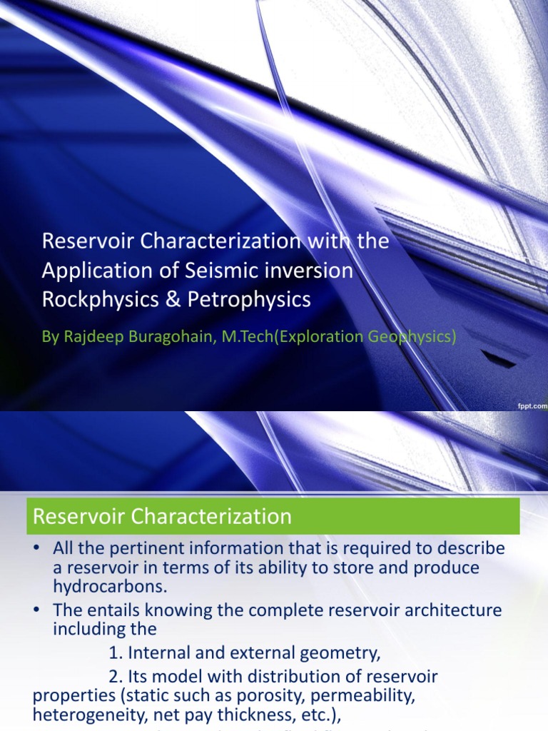 Reservoir Analysis for Oil Experts | PDF | Reflection Seismology ...