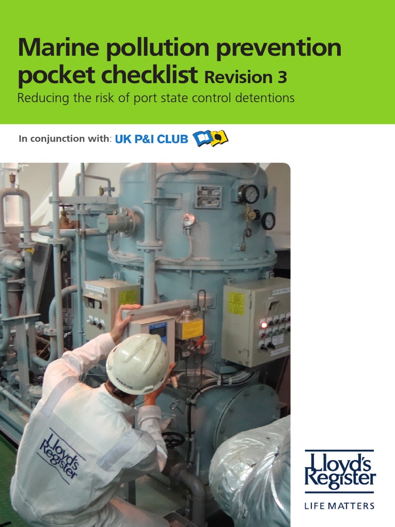 PSC Pocket Checklist MARPOL 0913 Web | PDF | Pollution | Transport