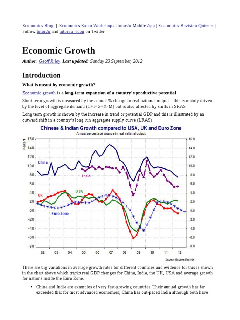 Understanding Economic Growth Factors | PDF | Economic Growth | Income