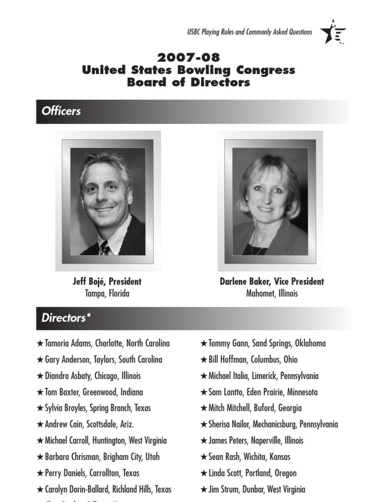 2007-08 USBC PlayingRules | PDF | Precision Sports | Individual Sports