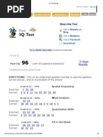 IQ Test Questions and Answers PDF | PDF | Speed | Test (Assessment)