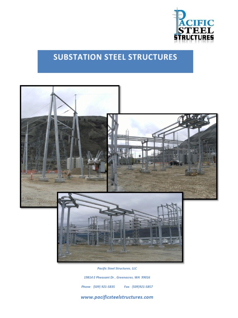 Custom 230kV Substation Structures | PDF | Electrical Substation | Steel