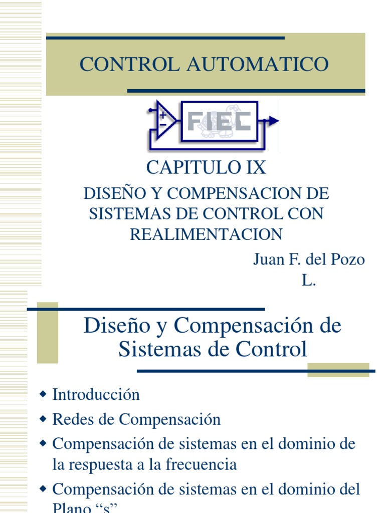 Cap9 Compensacion | PDF | Sistema de control | Realimentación