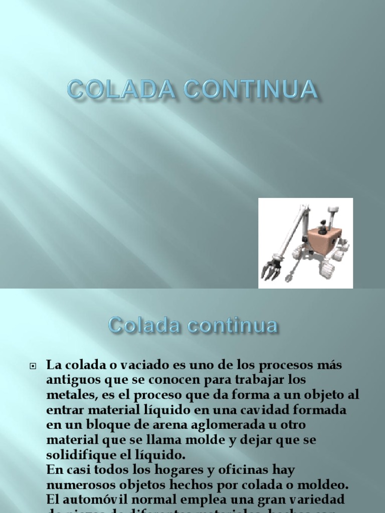 Proceso de Colada Continua de Acero | PDF | Acero | Cobre