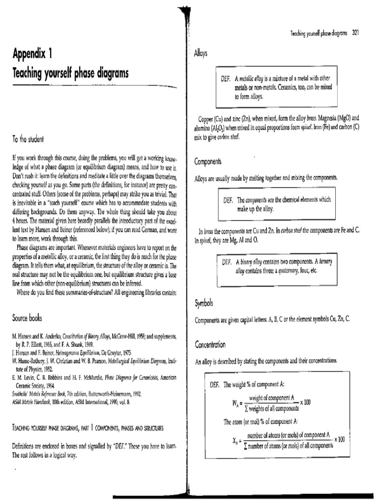 Teach Yourself Phase Diagrams | PDF