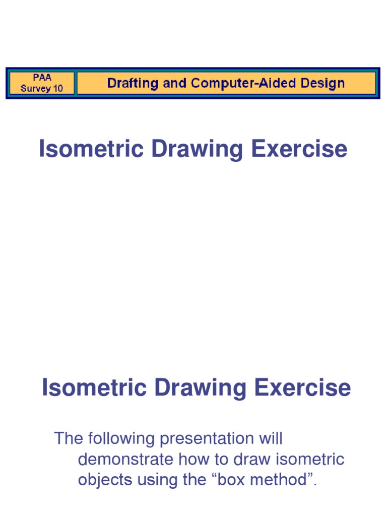Isometric Drawing Exercise | PDF