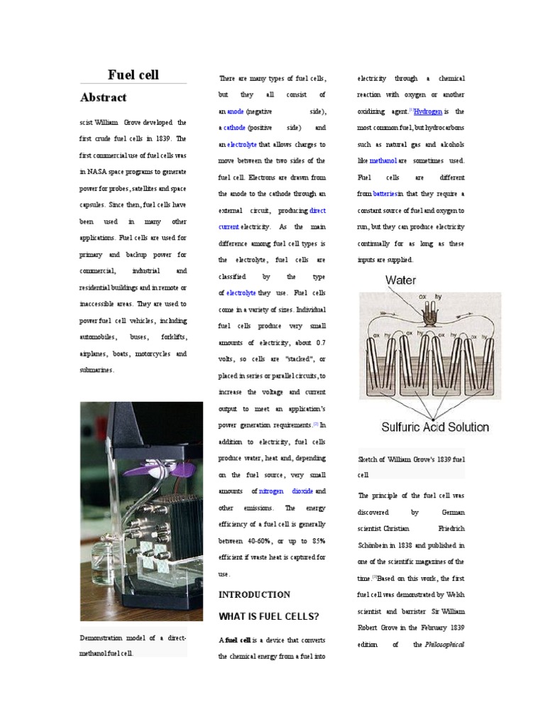 Fuel cell basics and types explained | PDF | Fuel Cell | Anode