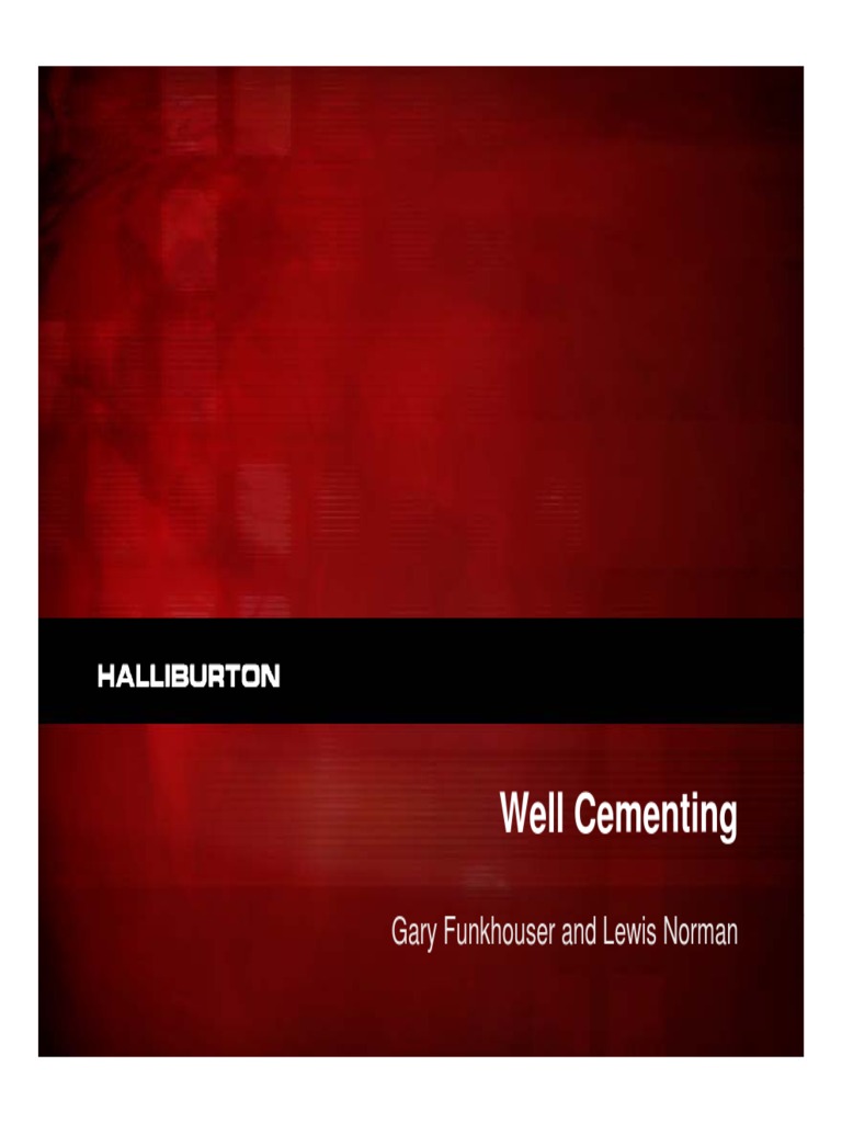 Halliburton Cementing | PDF | Casing (Borehole) | Cement