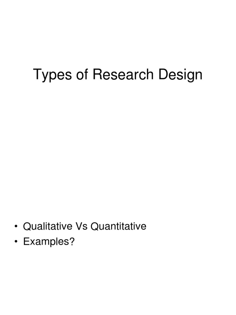 Types of Research Design | PDF | Career & Growth | Art