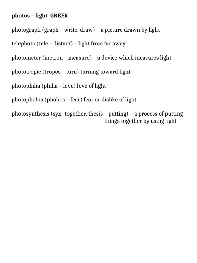 Understanding Light-Related Terms | PDF | Social Science