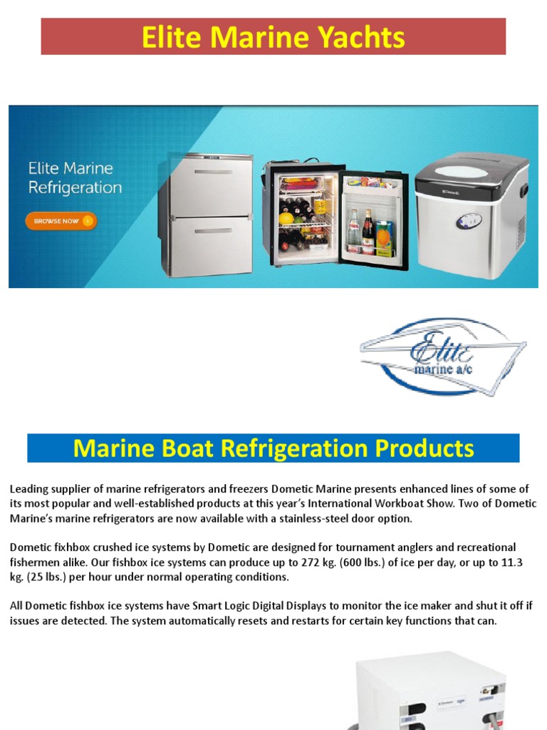 Marine Boat Refrigeration System | PDF | Refrigerator | Manufactured Goods