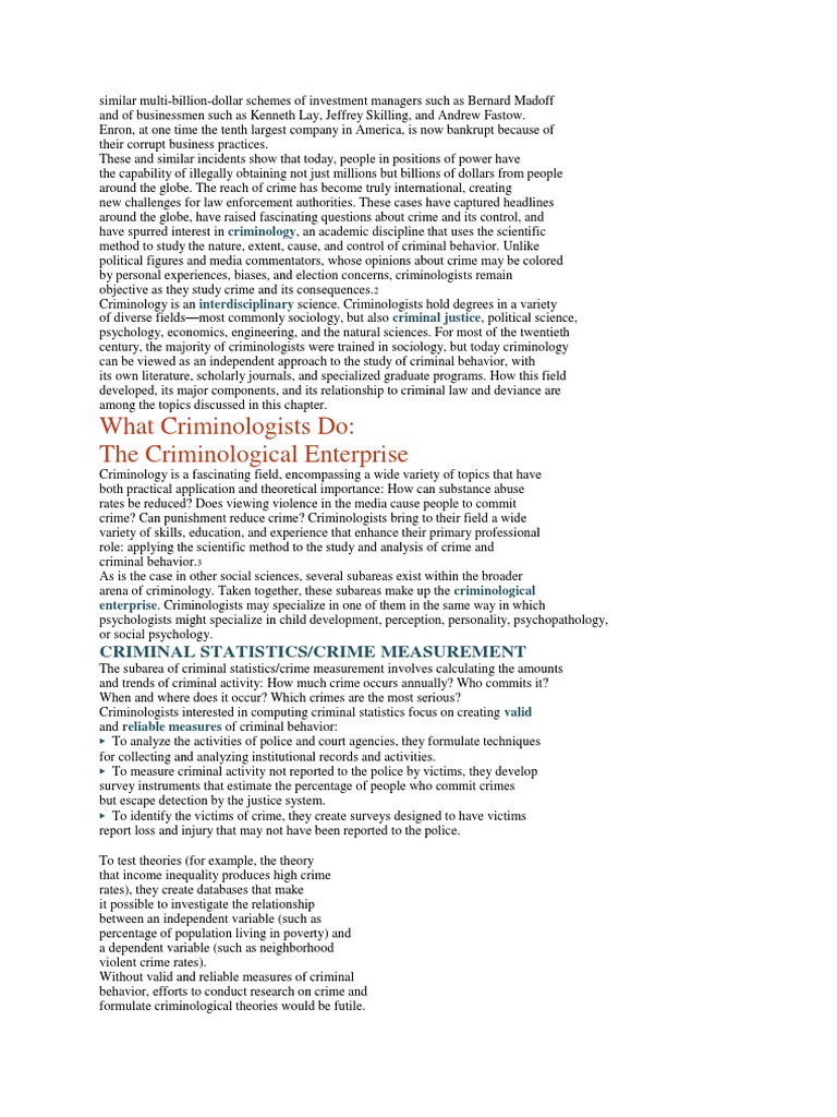 The Nature of Crimes. | PDF | Criminology | Crime & Violence