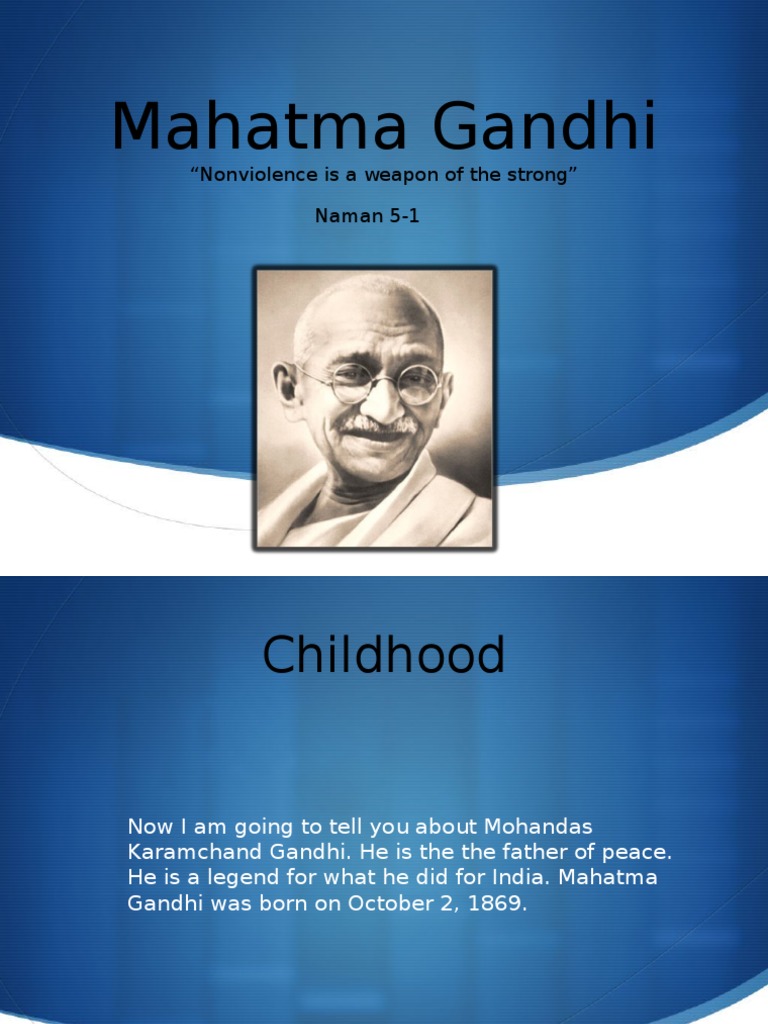 Mahatma Gandhi: A Legacy of Peace | PDF