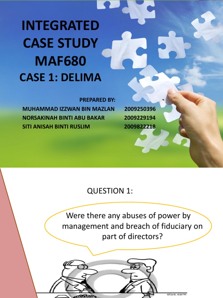 Integrated Case Study MAF680 Delima | Download Free PDF | Auditor's ...