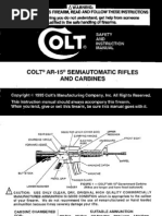 Colt AR-15 Owners Manual | PDF | Rifle