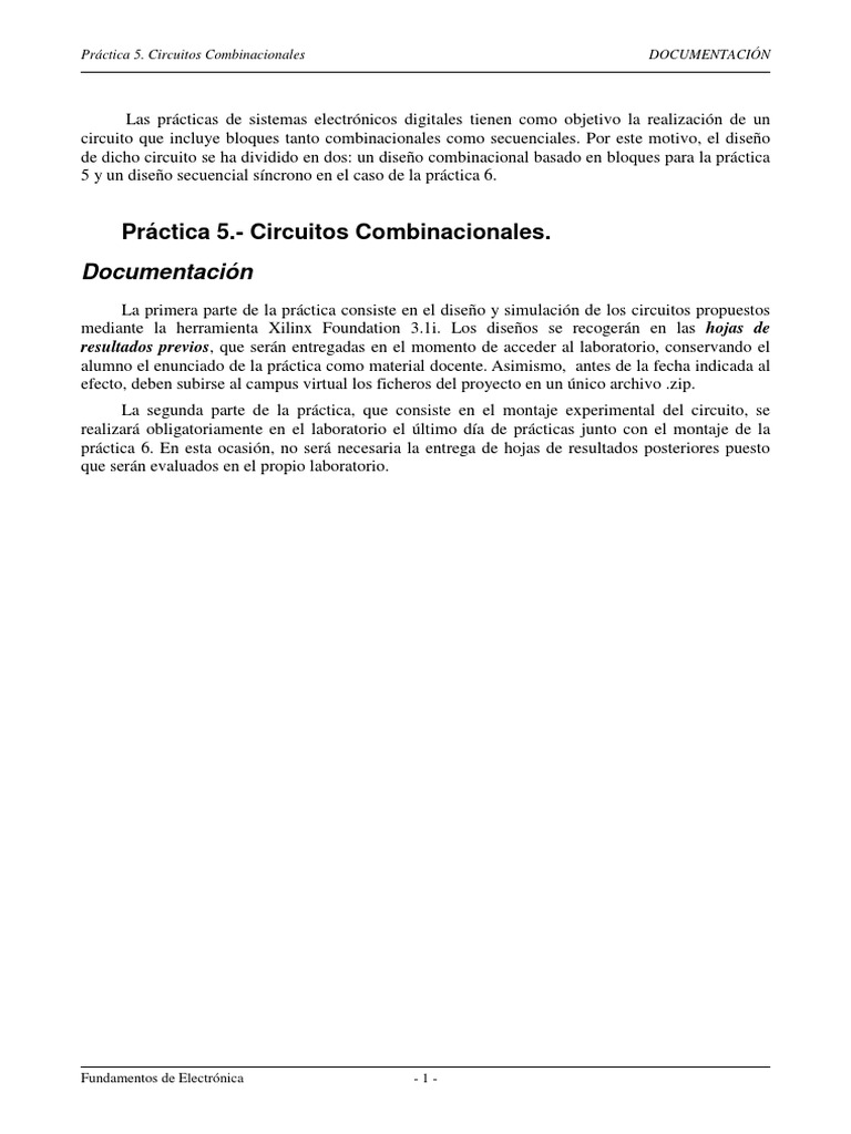 Practica 5 - Circuitos Combinacionales | PDF | Decimal codificado en binario | Simulación