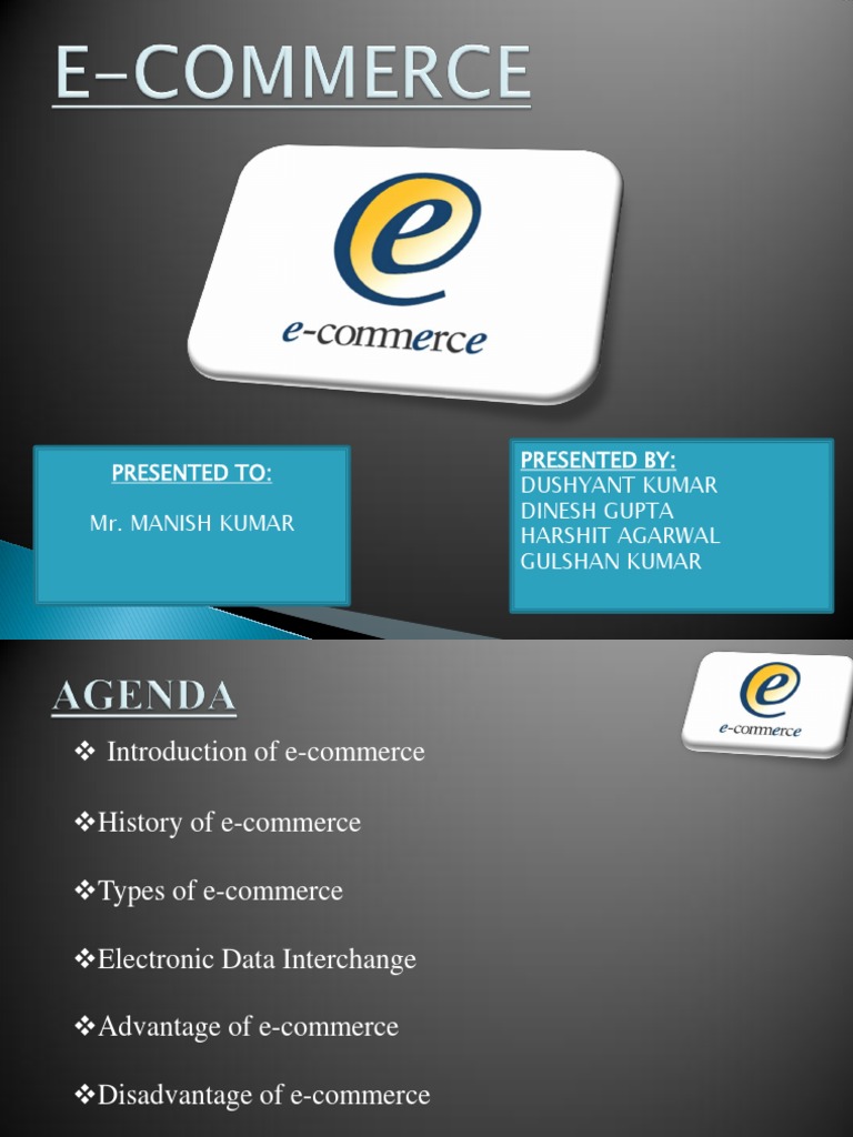 E Commerce | PDF | Electronic Data Interchange | E Commerce