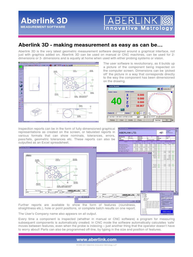 Aberlink 3d Datasheet | PDF | Software | Computing