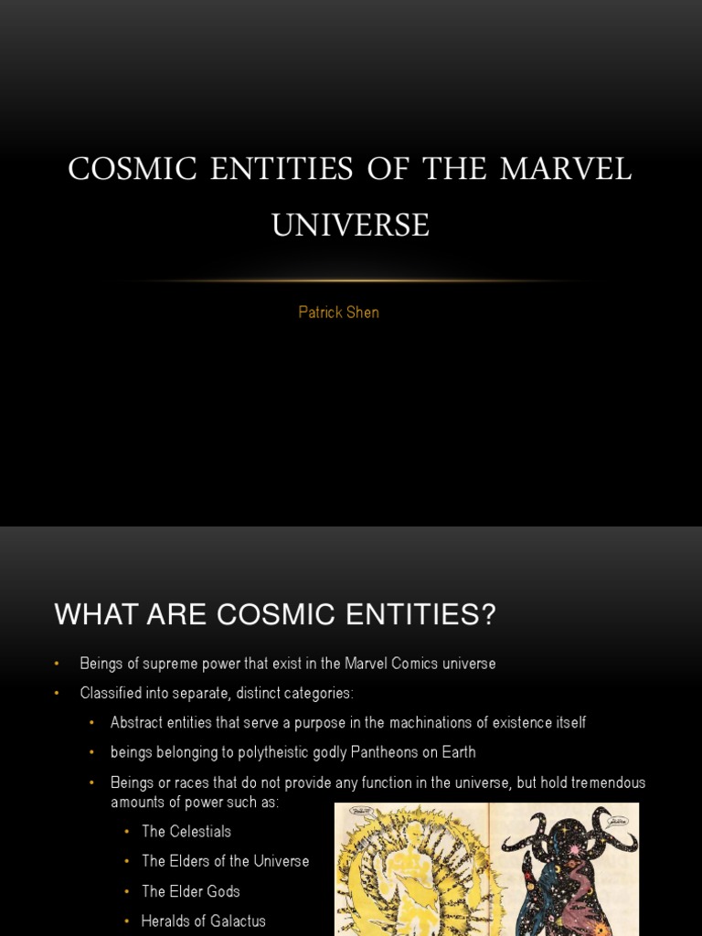 Cosmic Entities of The Marvel Universe | PDF | Marvel Entertainment ...