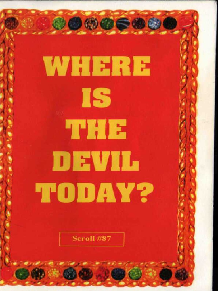 Where Is The Devil Today | PDF