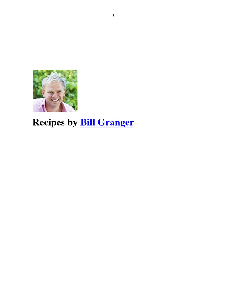 Bill Granger Recipes PDF | PDF | Salad | Stir Frying