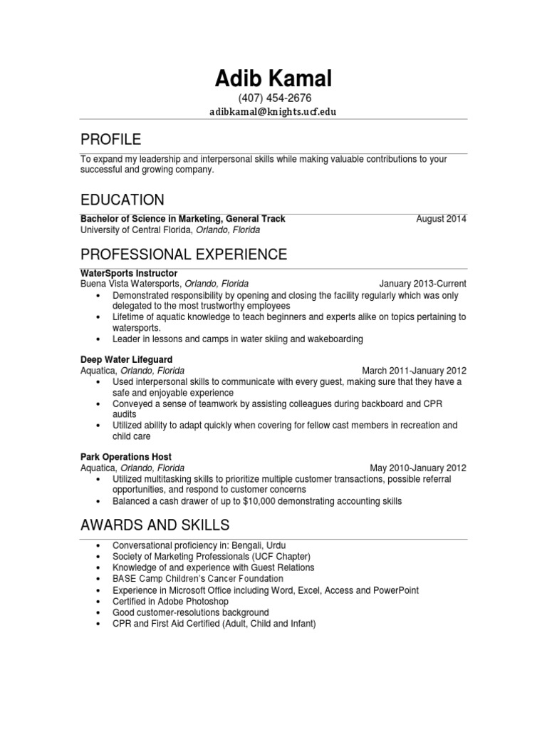 Final Resume | PDF | Career & Growth | Business