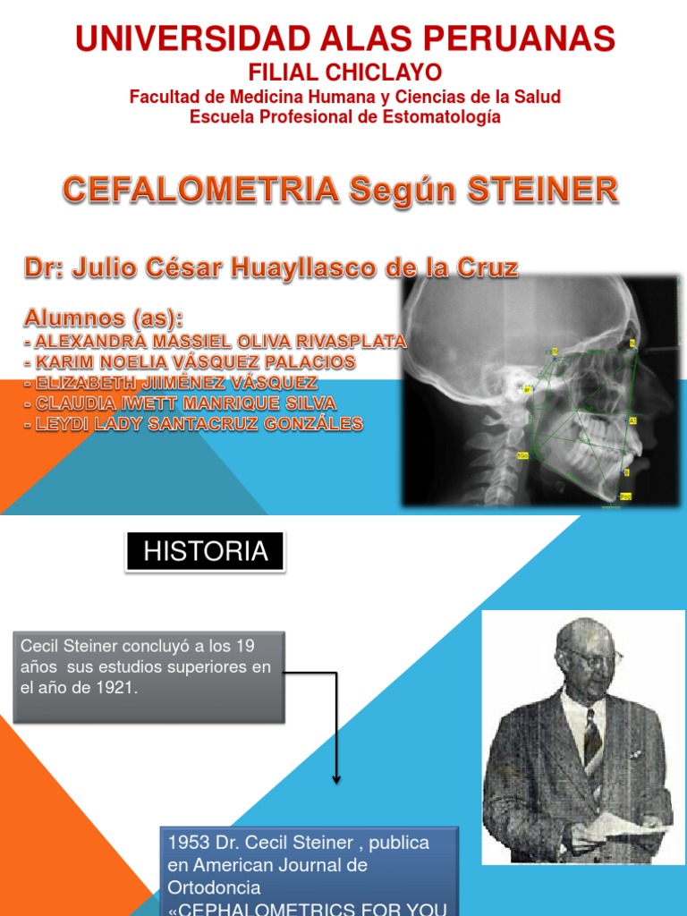 Análisis Cefalométrico de Steiner | PDF | Cabeza y cuello humanos ...
