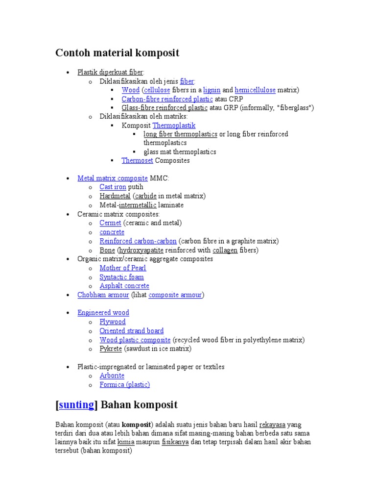 Contoh Material Komposit | PDF | Metode & Bahan Ajar