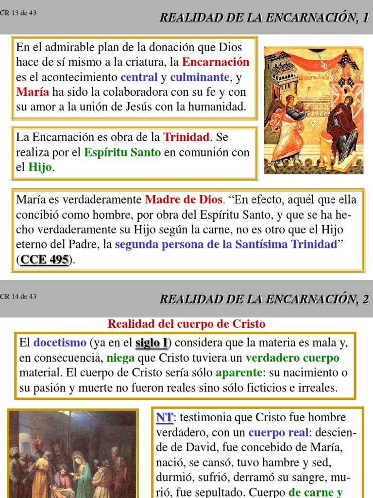 La Encarnación y su Significado | PDF | Encarnación (cristianismo ...
