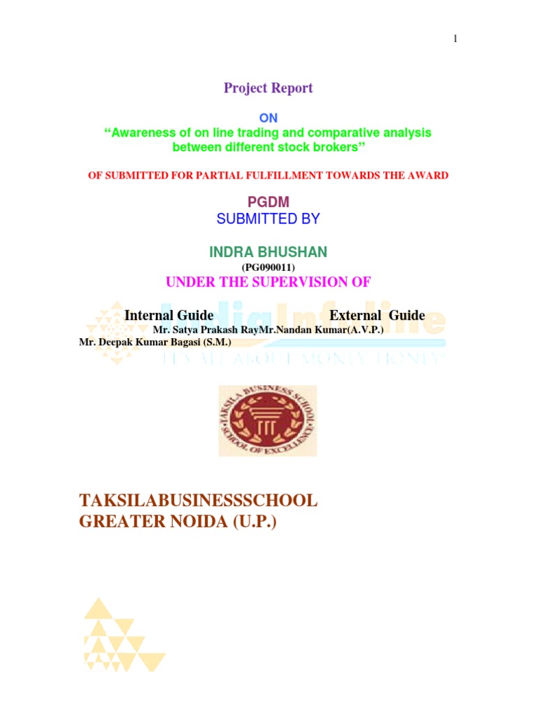 Online Trading Project Report | PDF | Initial Public Offering | Stocks