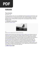 Understanding Aircraft Fuselage Types | PDF | Fuselage | Truss