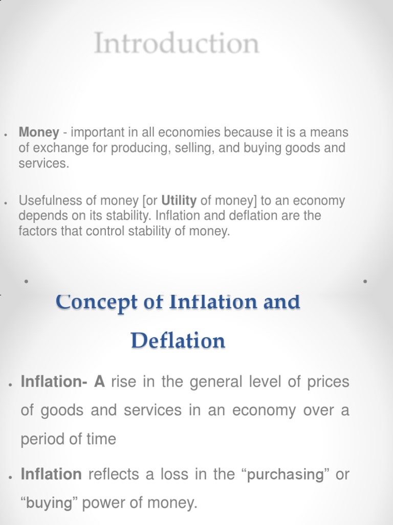 An In-Depth Explanation of Inflation, Deflation, Their Causes and ...