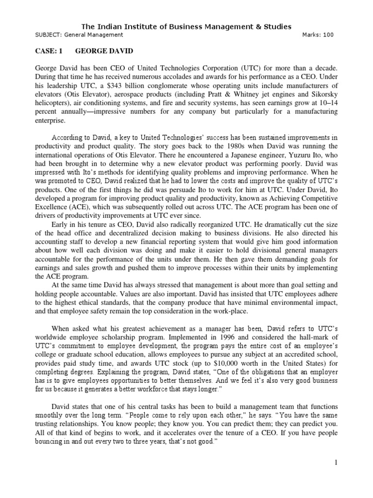 General Management | PDF | Dow Chemical Company | Mc Donald's